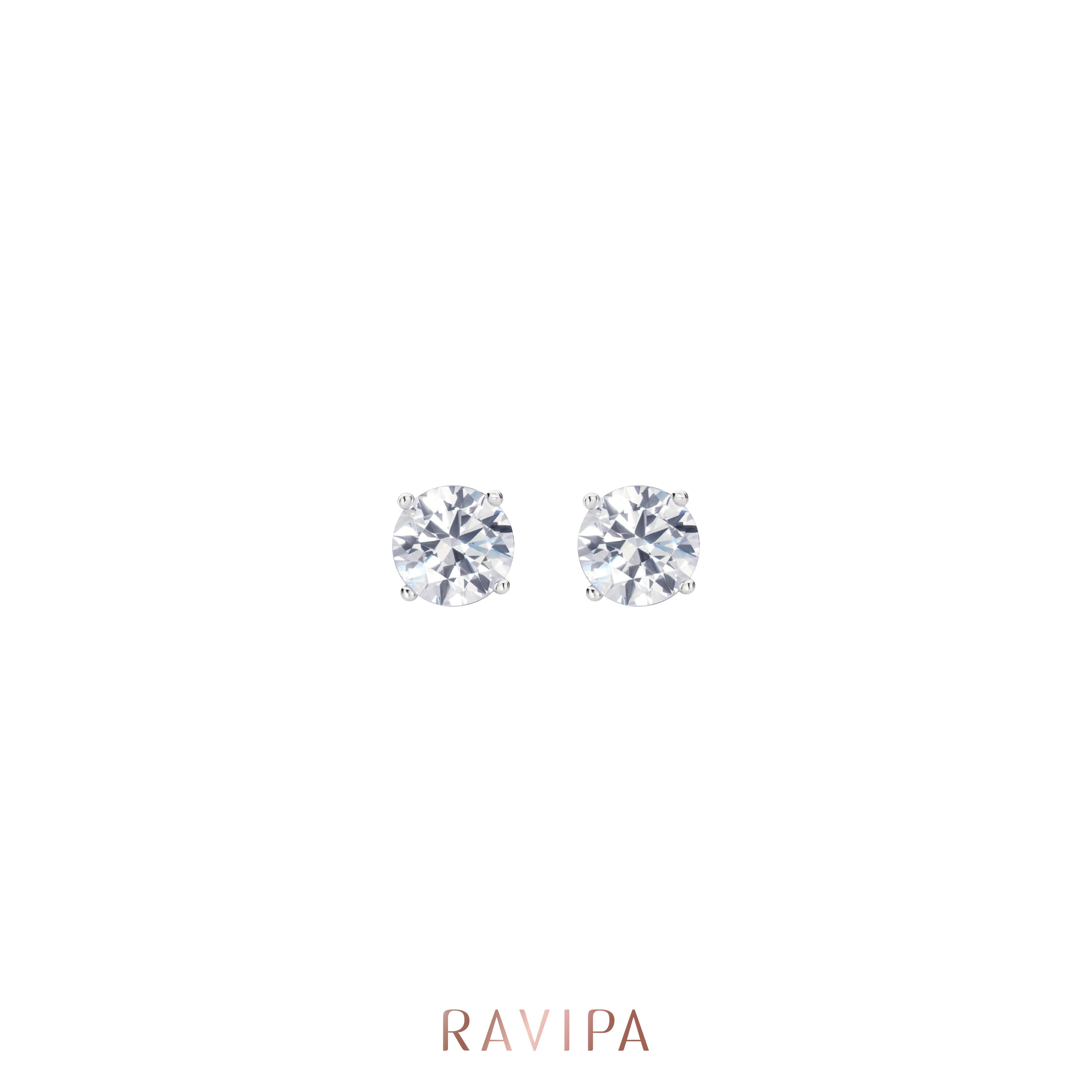 Round Essential Diamond Earrings – RAVIPA