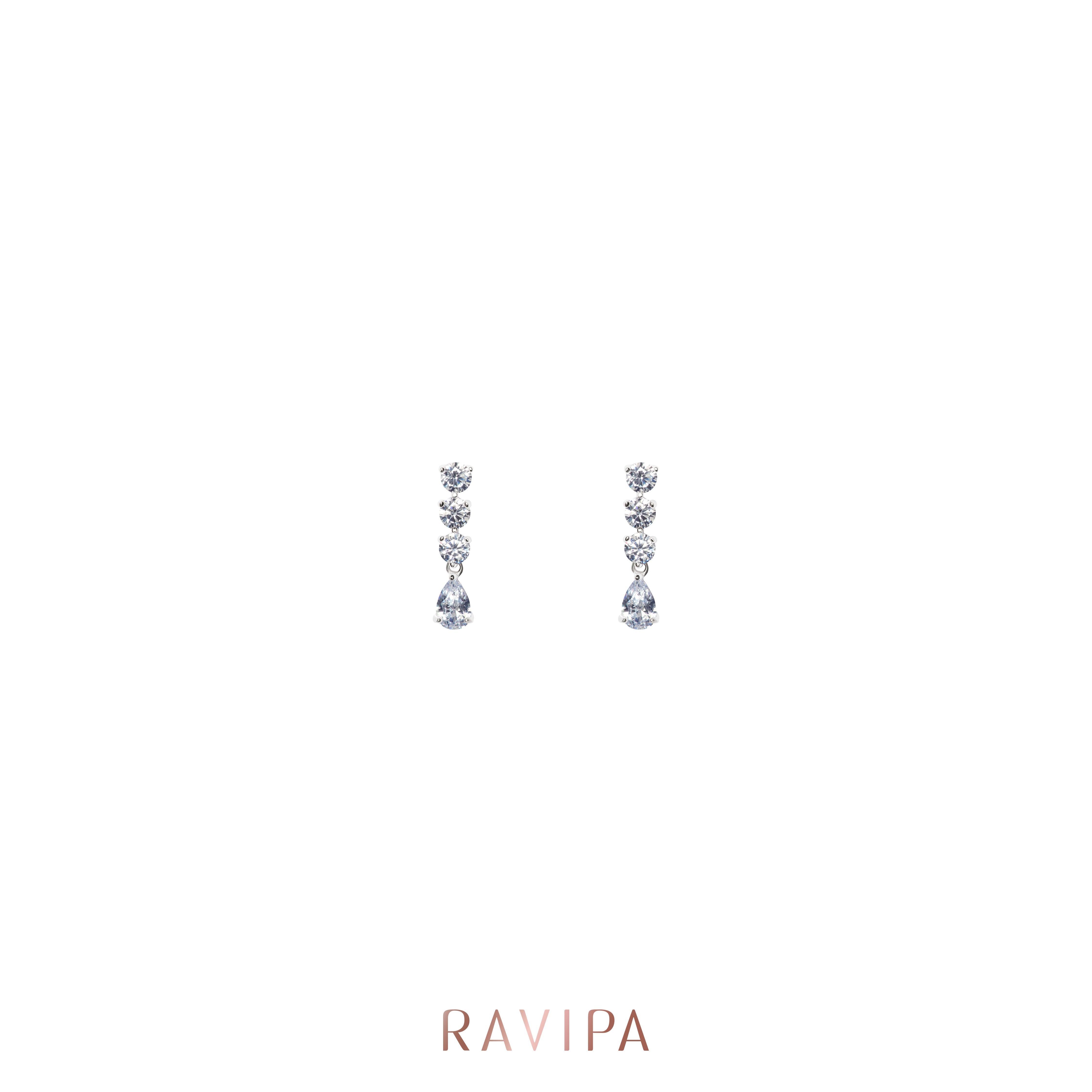 Triple Pear Essential Diamond Earrings – RAVIPA