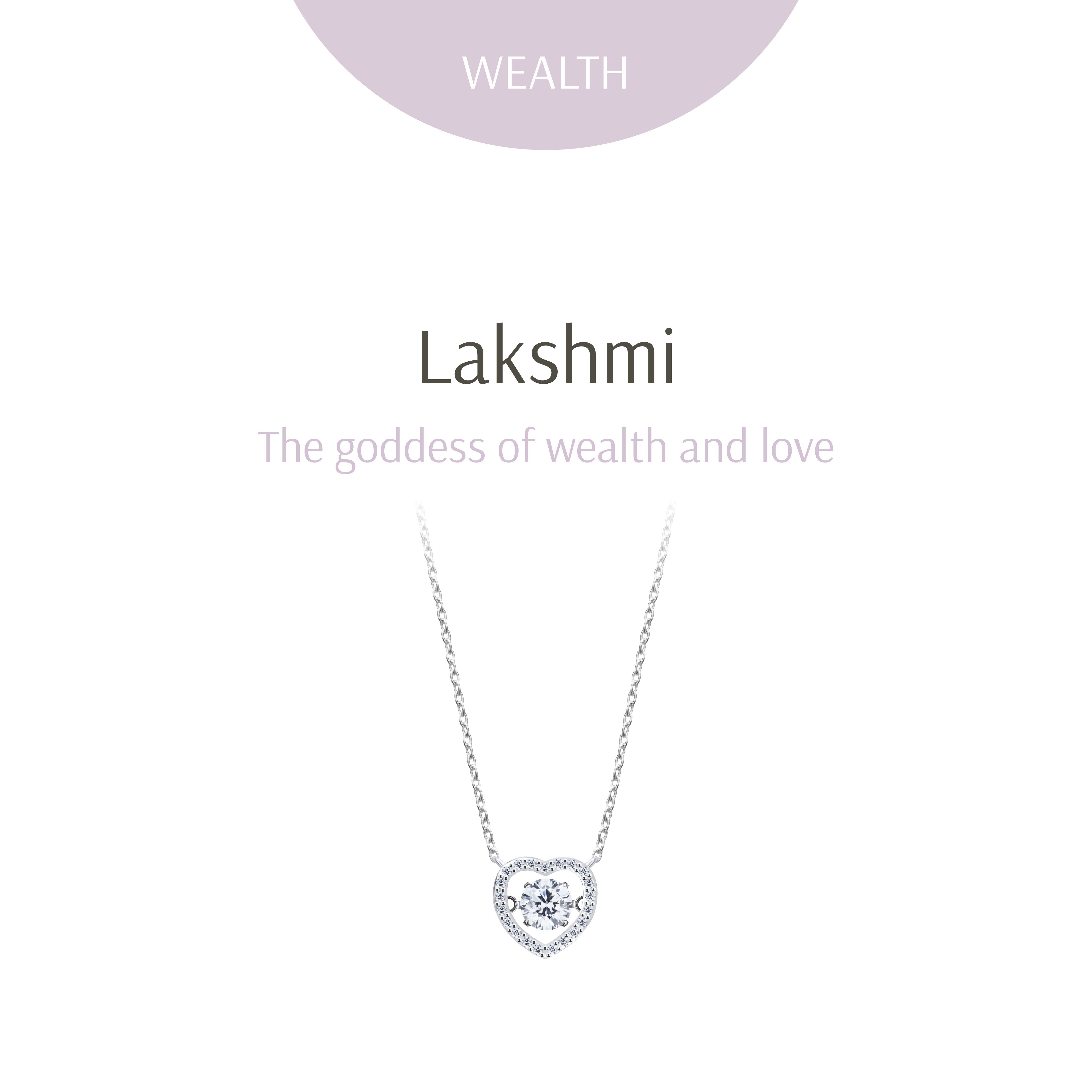 LAKSHMI Dancing Diamond Heart Necklace – RAVIPA