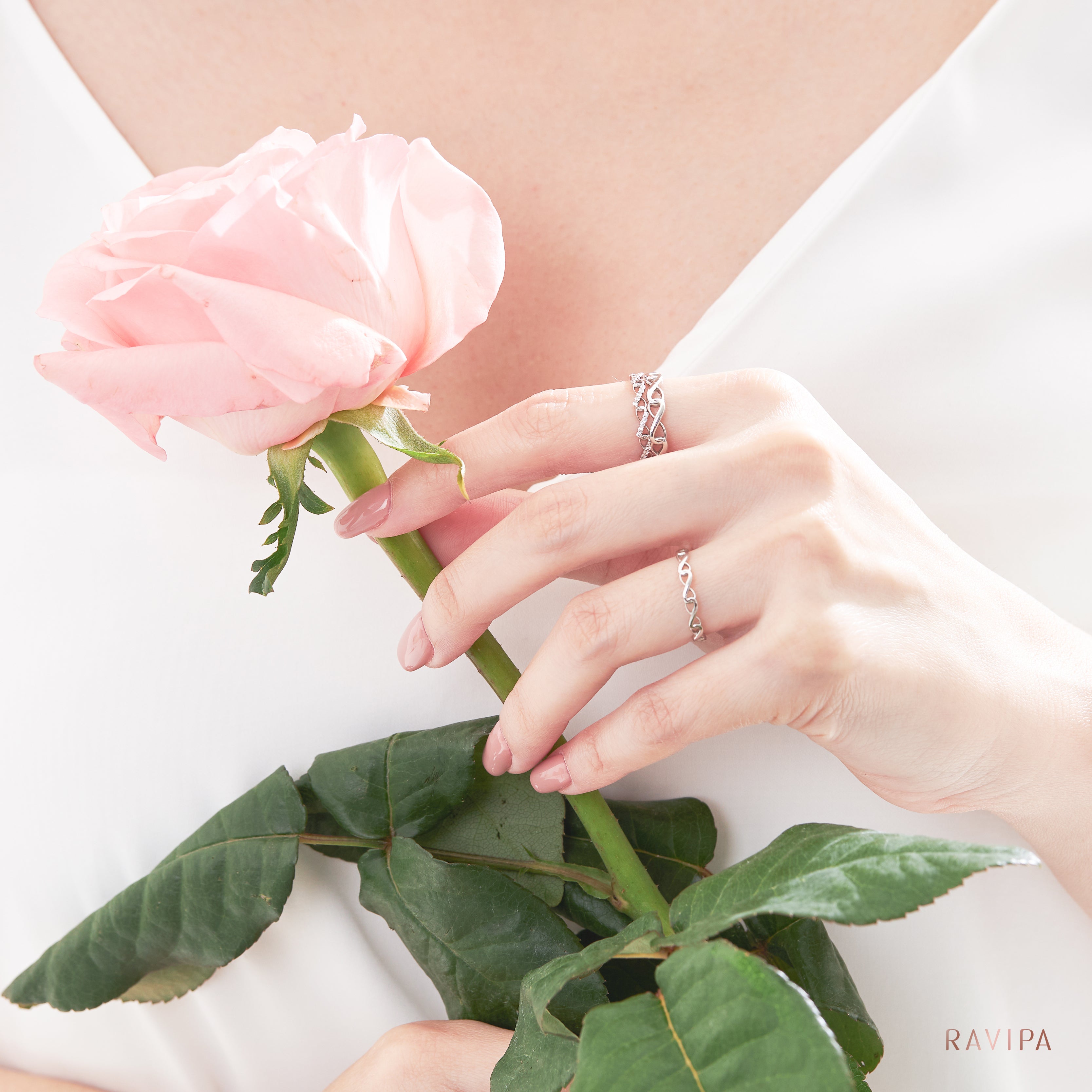 Mini Diamond Unbreakable Infinity Ring – RAVIPA