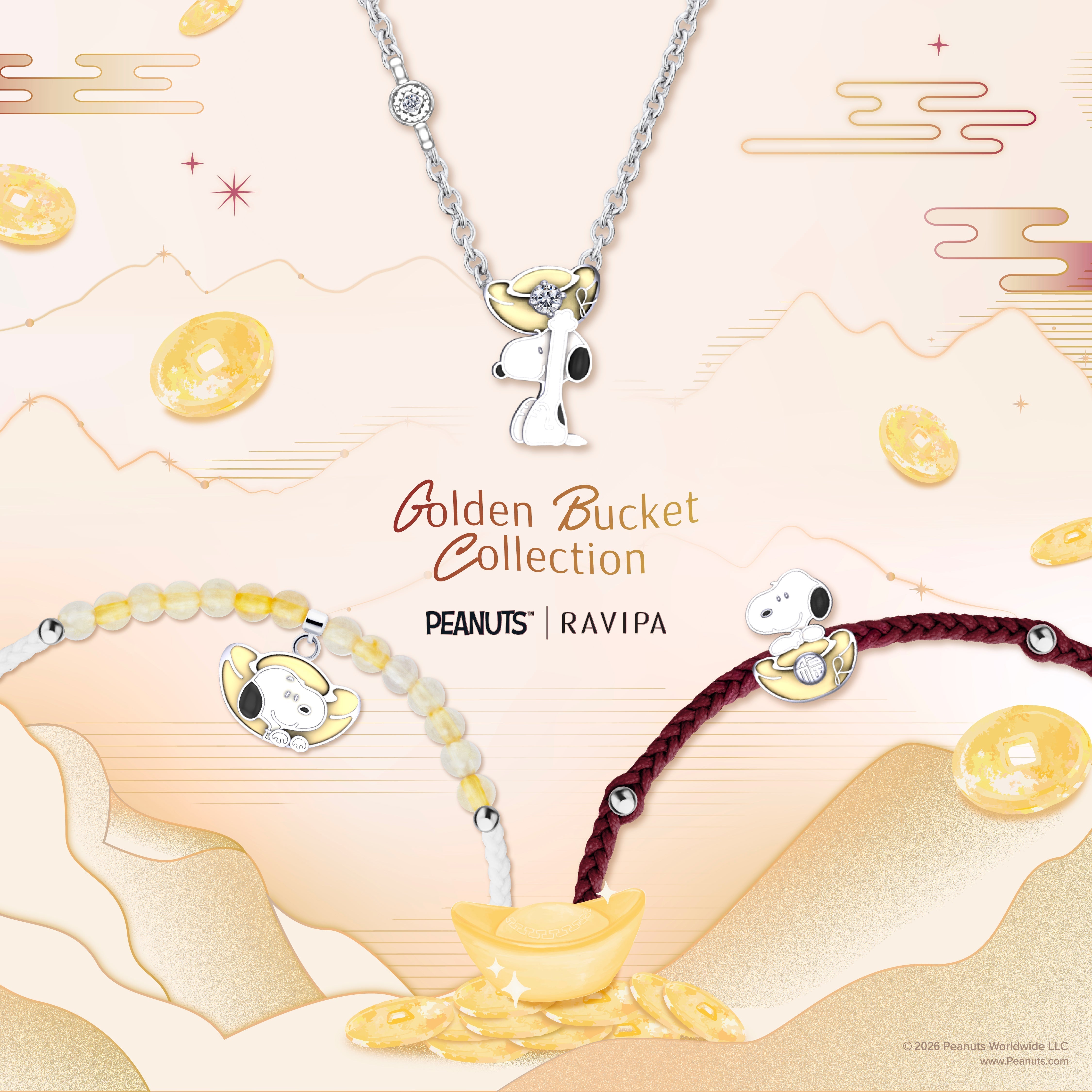 PEANUTS™ | RAVIPA - Snoopy Golden Bucket Collection