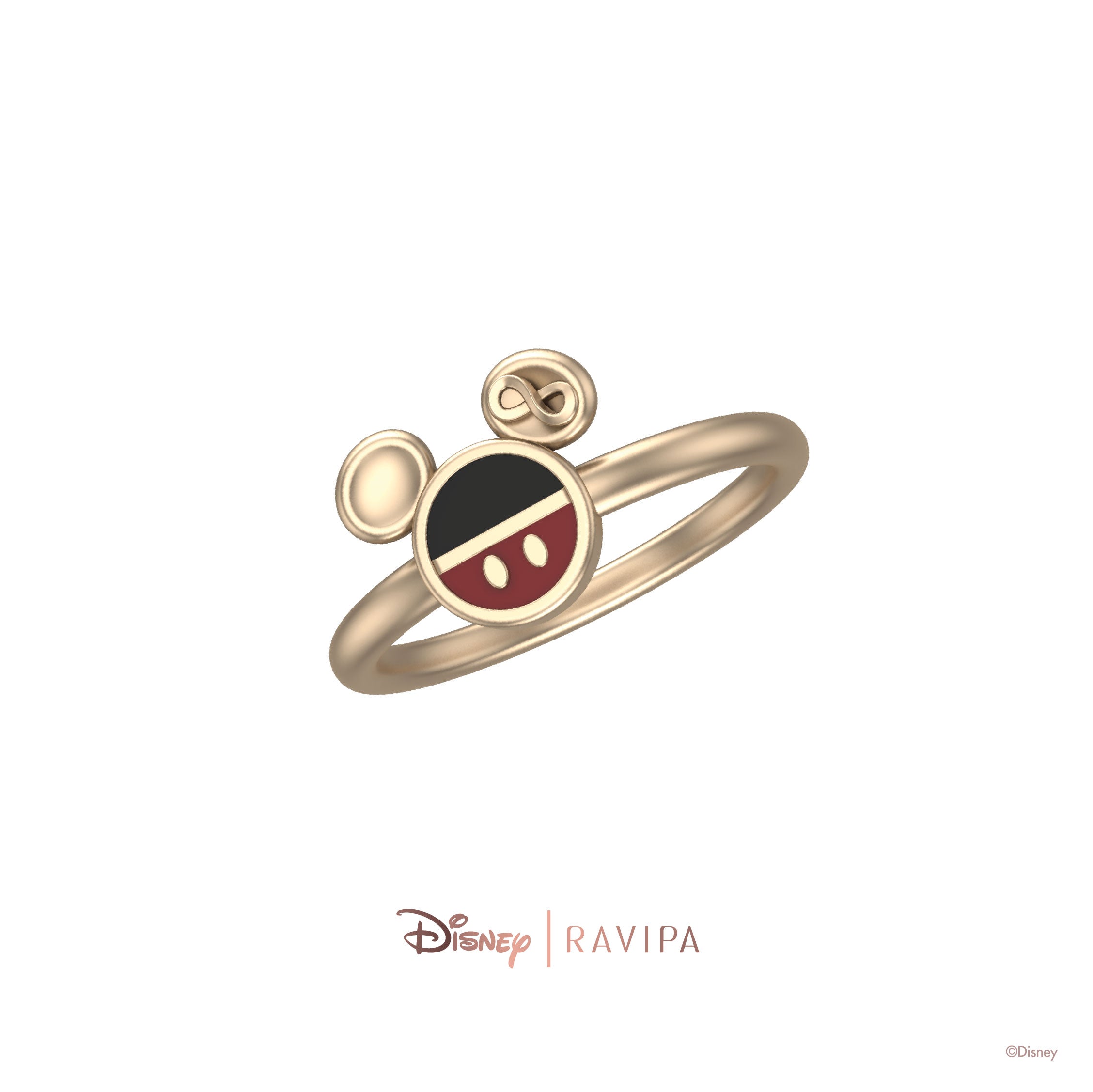 Classic Gold Mickey Mouse Ring – RAVIPA