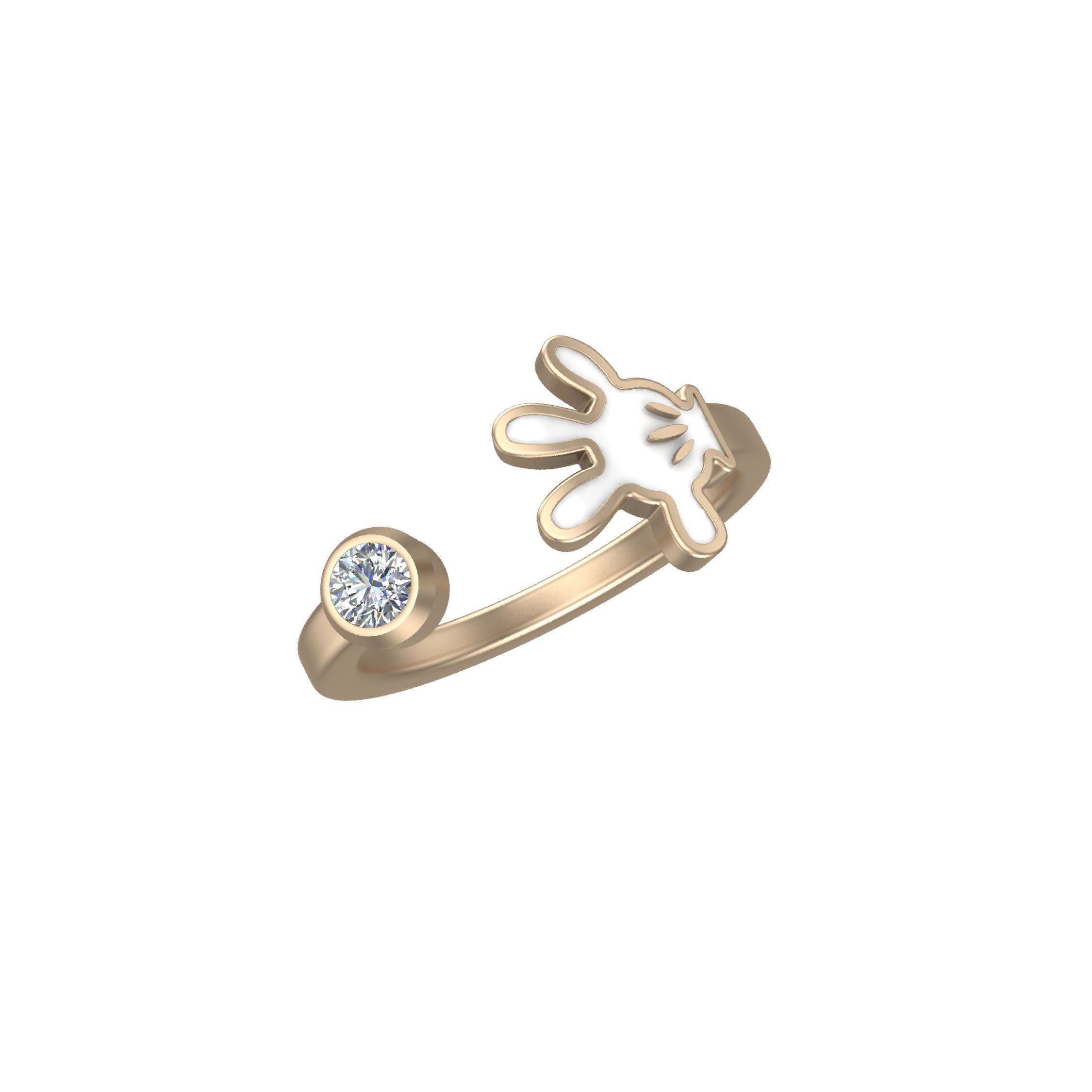 Mickey Mouse Gold And Diamond Ring Customized Mickey Mouse Wedding