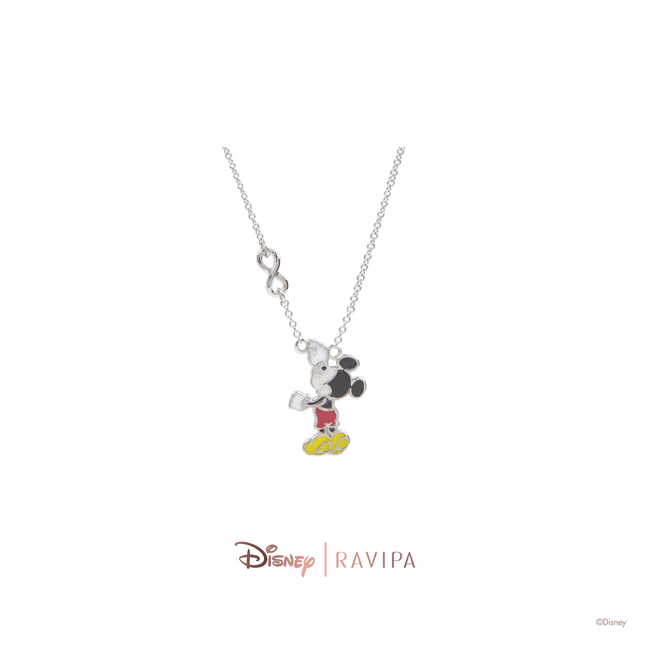 Silver Mickey Infinity Necklace – RAVIPA