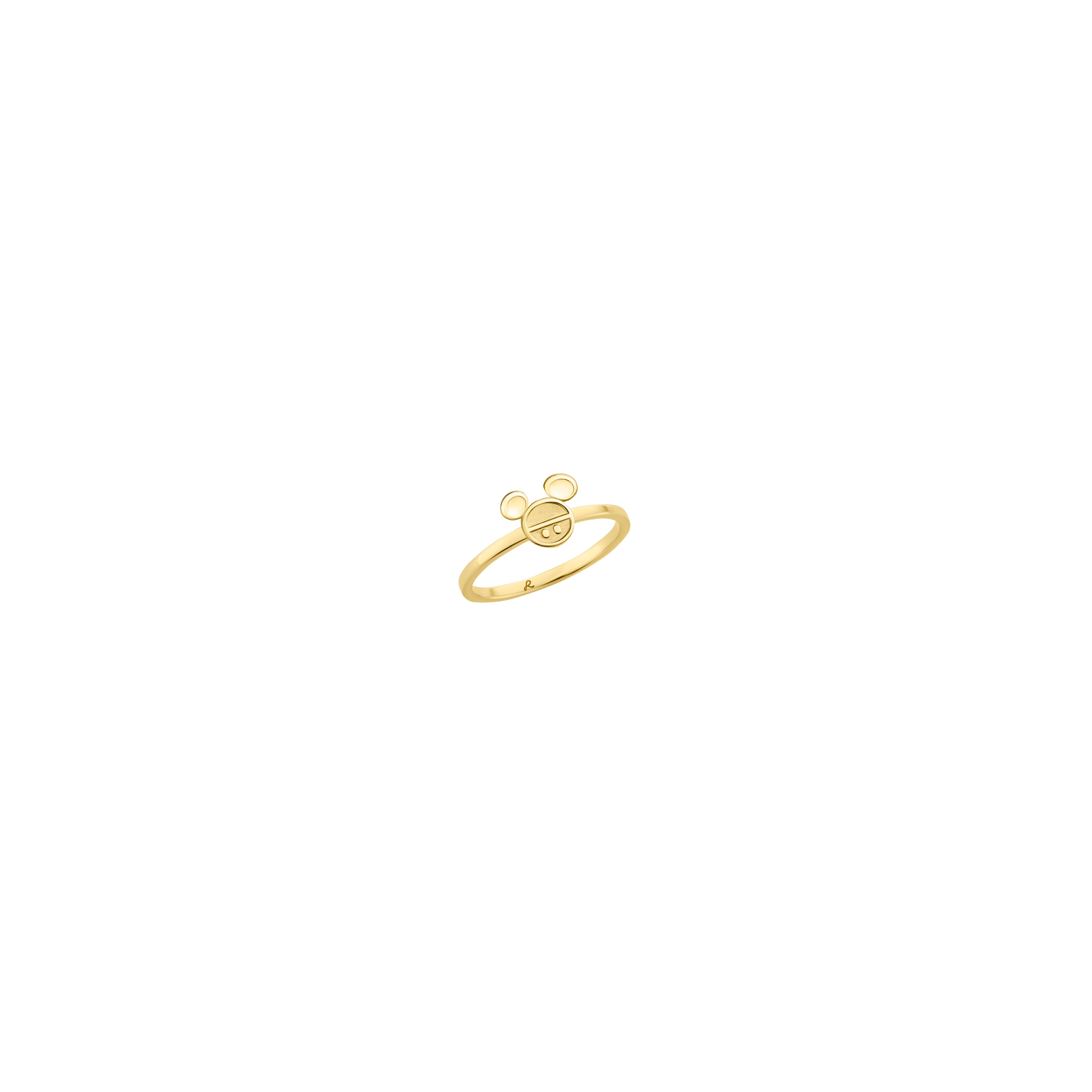 Mickey Mouse Golden Gold Ring – RAVIPA