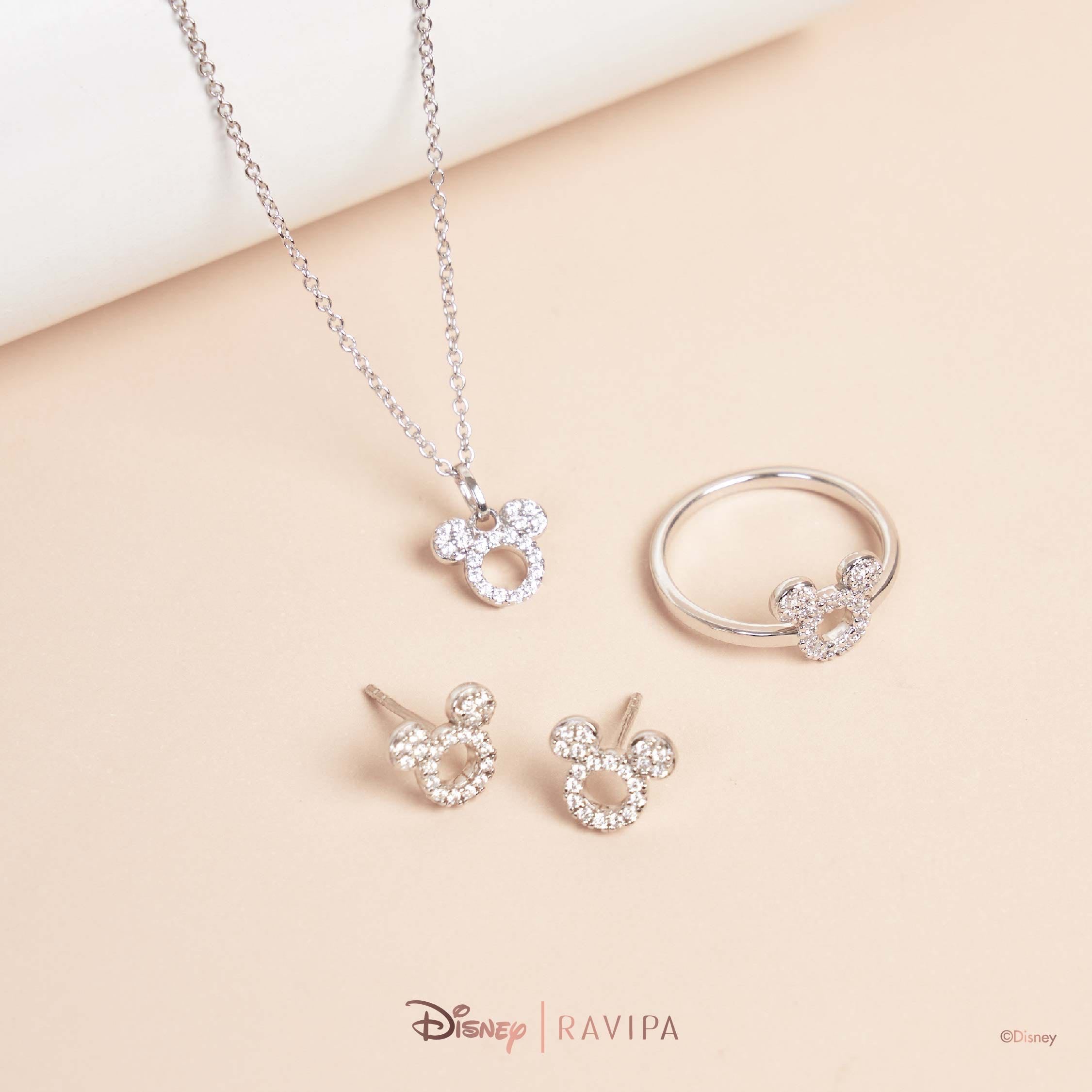 Silver Mickey Mouse Diamond Ring – RAVIPA