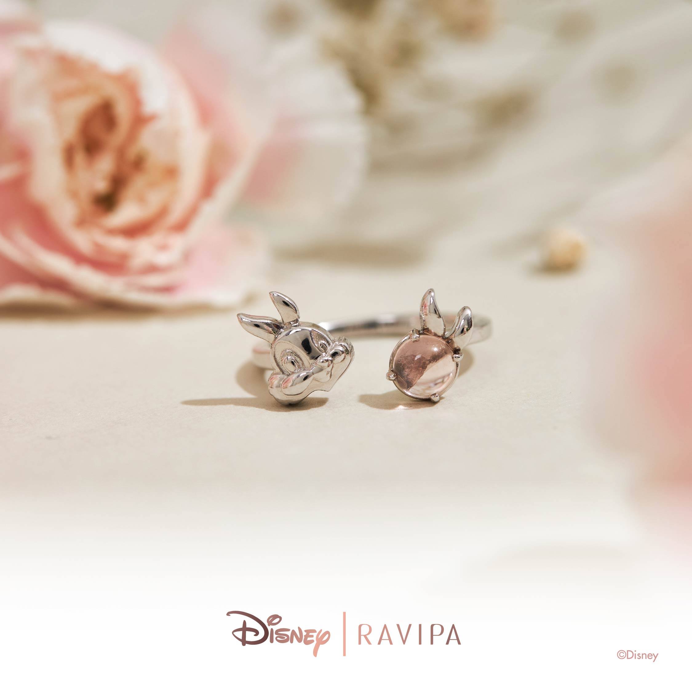 Crystal Silver Miss Bunny Ring – RAVIPA